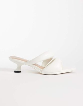 JW PEI Sara - Mules &agrave; talon - Blanc