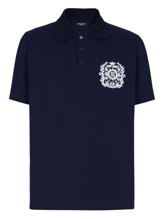 Balmain Klassisches Poloshirt - Blau