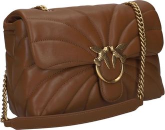 Pinko Pinko, Femme, Sacs, Brun, Taille: ONE Size Love Puff Classic Shoulder Bag
