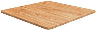 vidaXL Dessus de table carr&eacute; Marron clair60x60x1,5cm Bois ch&ecirc;ne trait&eacute;
