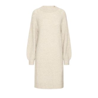 Ichi Ichi - Ihasdis DR Kjoler - Femme - Robes - Beige - Taille: 38 FR