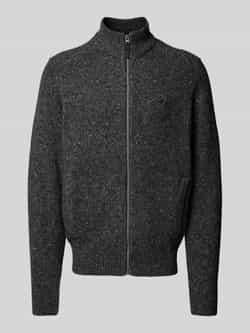 Fynch-Hatton Cardigan mit Logo-Stitching