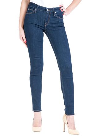 Lee Damen Scarlett Jeans, Solid Blue Kt, 25W / 29L