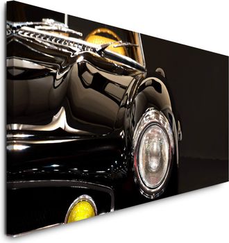 Paul Sinus Art GmbH Oldtimer 120x 50cm Panorama Leinwand Bild XXL Format Wandbilder Wohnzimmer Wohnung Deko Kunstdrucke