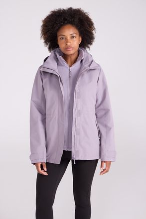 Mountain Warehouse Fell II Jacke 3 in 1 f&uuml;r Damen (dunkellila)