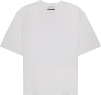 Dsquared2 Loose Fit Cotton T-Shirt - White