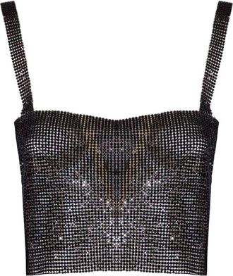 Twentyfourhaitch Femme, Tops, Noir, Taille: 42 FR Rhinestone Knit Top