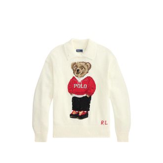 Ralph Lauren Polo Bear Linen-cotton Sweater