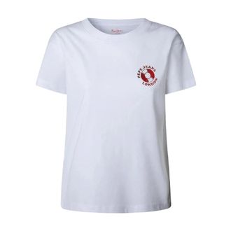 Pepe Jeans London Berila T-Shirt - - Tops - Damen - Wei&szlig; - XS