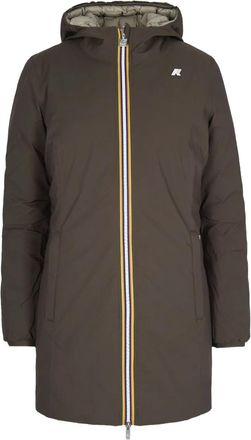 K-Way veste matelassée à capuche - Marron