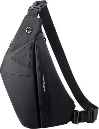 Generic Sling Bag - Waterproof Casual | Sling - Multi-Usages for Outdoor Walking Beaching Cycling Sports, Noir, verwijzen naar de beschrijving