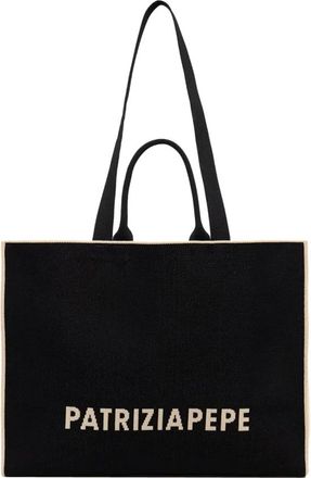 Patrizia Pepe Femme, Sacs, Noir, Taille: ONE Size Tote Bag