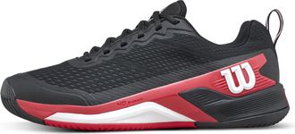 Wilson Herren Rush PRO 4.5 Tennisschuh, Black/Infrared/White, 44 2/3 EU