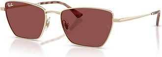 Ray-Ban Drea Bio-based Sonnenbrillen Hellgold Fassung Violett Glas 53-18