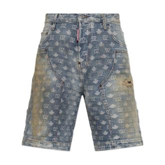 Dsquared2 Carpenter Monogram Shorts - - Shorts - Herren - Blau - XL