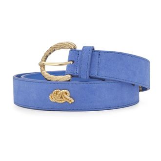 Fab By Fabienne Chapot Fabienne Chapot - Ceinture Marina clout&eacute;e - Femme - Accessoires - Bleu - Taille: 105 CM