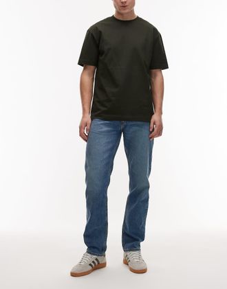 Lee Jeans in verwaschenem Mittelblau mit geradem Schnitt