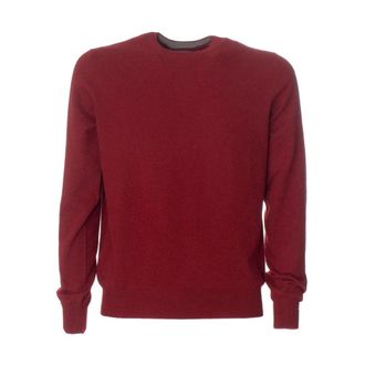 Gran Sasso Rundhals-Pullover - - Knitwear - Herren - Rot - L
