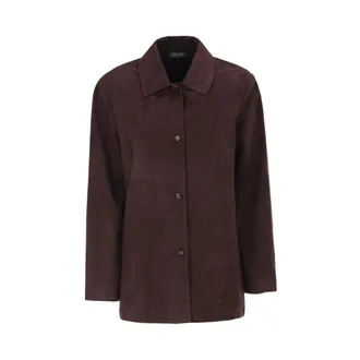 Max Mara Wildlederjacke - - Jackets - Damen - Rot - S