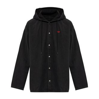 Diesel D-Dewny-Hood Shirt - - Shirts - Herren - Schwarzk - XL