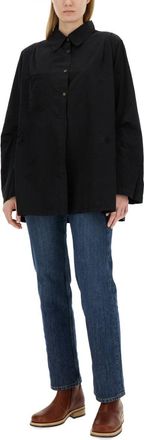 Our Legacy Oversized Cotton-Cupro Blend Shirt - Black