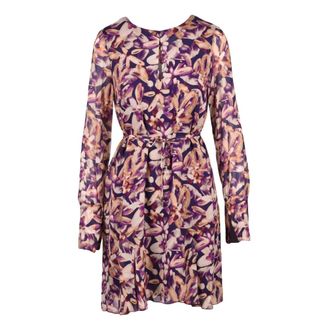 Patrizia Pepe Ausgestelltes Kleid mit hohen Manschetten - - Dresses - Damen - Mehrfarbig - M