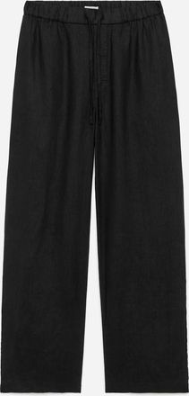 Arket Lockere Leinenhose -Schwarz
