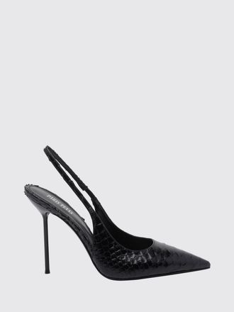 PARIS TEXAS Escarpins slingback Lidia en cuir imprim&eacute; python &agrave; talon aiguille