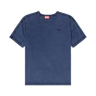 Diesel T-Adjind-New T-shirt - Homme - Tops - Bleu - Taille: L