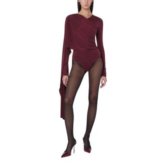 Andamane Stylisches Top mit 90%Cu 10%Ea - - Tops - Damen - Rot - S