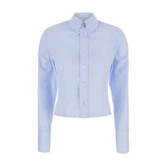 Tela Femme, Blouses et Chemises, Bleu, Taille: 38 FR Darma Chemise Courte