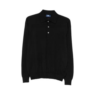 Fedeli Kaschmirpullover mit Spreizkragen - - Knitwear - Herren - Schwarzk - L