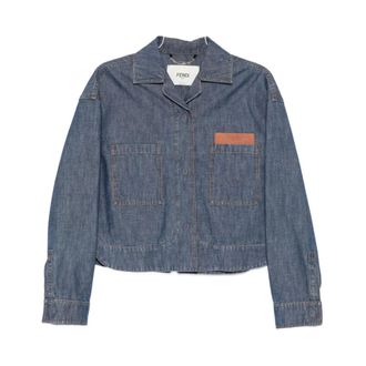 Fendi Damen, Jacken, Blau, 2XSGr&ouml;&szlig;e