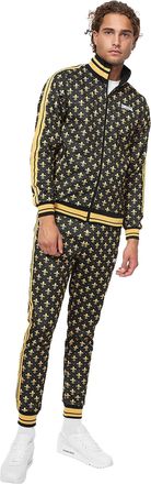 Lonsdale Herren Boswall Trainingsanzug, Black/Yellow/White, XXL EU