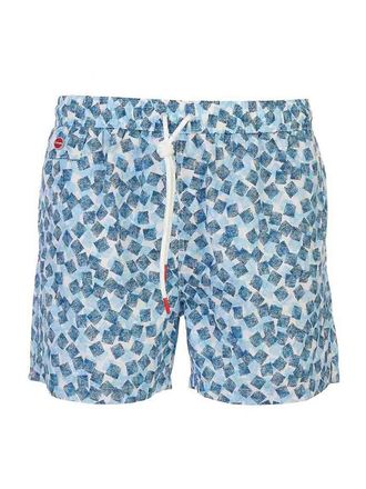 Kiton Short De Bain - Bleu