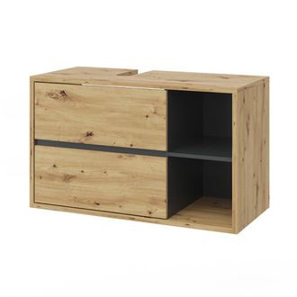 Vicco Waschbeckenunterschrank Artisan-Eiche Viola 100x60x46 cm - Unterschrank Badezimmer, Leichte Reinigung des Bodens Dank wandh&auml;ngender Montage