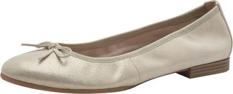 Tamaris Damen Klassische Ballerinas, Frauen Flats,Slip-ons,klassisch elegant,Ballerinen,Pumps,Halbschuhe,Sommerschuhe,Slipper,Champagne,36 EU