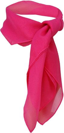TigerTie Damen Chiffon Nickituch in pink einfarbig unicolor - Halstuch Gr&ouml;&szlig;e 50 cm x 50 cm