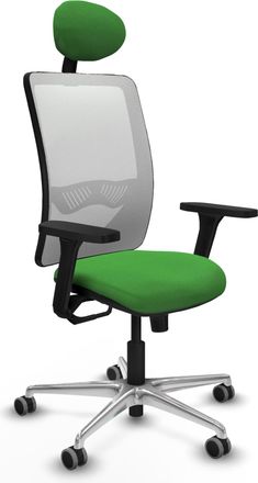 Piqueras y Crespo Drehstuhl Zulema mit 3D-Armlehnen, h&ouml;henverstellbarer Lendenwirbelst&uuml;tze und festem Kopfteil, ausgestattet mit Sincro 3-Positionen und Schneideschaum,