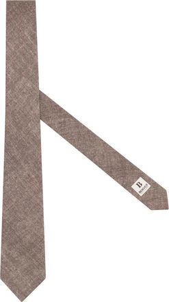 Boggi Milano Homme, Accessoires, Beige, Taille: ONE Size Cravate en soie imprim&eacute;e