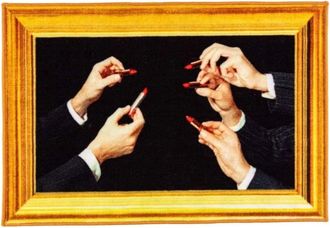 Seletti TAPPETO BAGNO TOILETPAPER Home 60X90 18185 Lipsticks Black