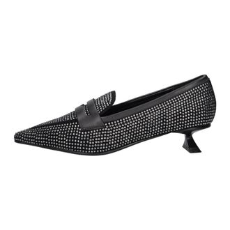 Emanuelle Vee Femme, Chaussures, Noir, Taille: 36 EU Avec talon noir