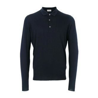 John Smedley Herren, Oberteile, Blau, MGr&ouml;&szlig;e