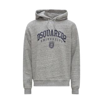 Dsquared2 Homme, Sweatshirts et sweats à capuche, Gris, Taille: M Pull Élégant pour Homme