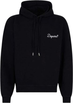 Dsquared2 Homme, Sweatshirts et sweats &agrave; capuche, Noir, Taille: XL D2 Signature Sweat &agrave; capuche