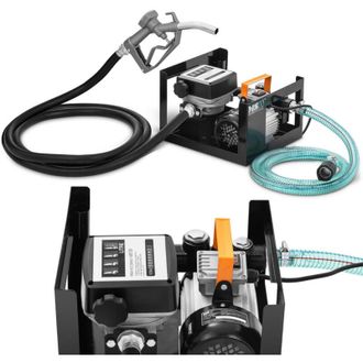 MSW Bike Accessories Dieselpumpe Selbstsaugend Heiz&ouml;lpumpe &Ouml;lpumpe &Ouml;labsaugpumpe Z&auml;hlwerk 3.600 l/h