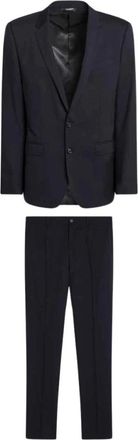 Dolce & Gabbana Homme, Costumes, Bleu, Taille: M Costume Homme Bleu Simple Boutonnage
