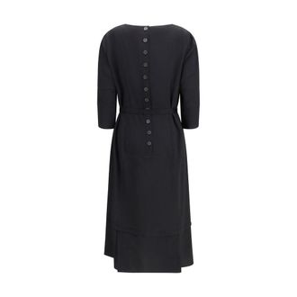 Prada Womens Black Acetate Casual Dress