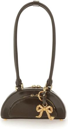Self Portrait Curved Charm Schultertasche - - Bags - Damen - Braun - ONE SIZE