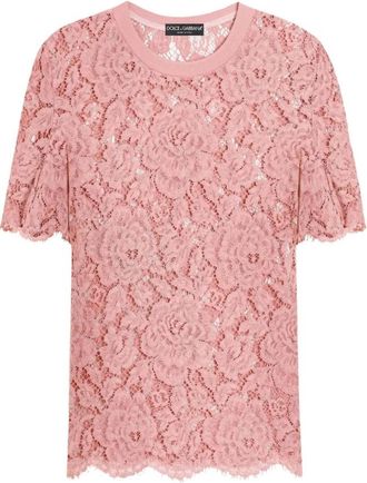 Dolce & Gabbana Femme, Tops, Rose, Taille: 34 FR Top Powder